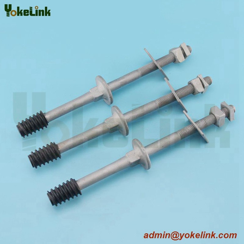 high low voltage forged steel pin for ANSI 55-3 Porcelain Insulators