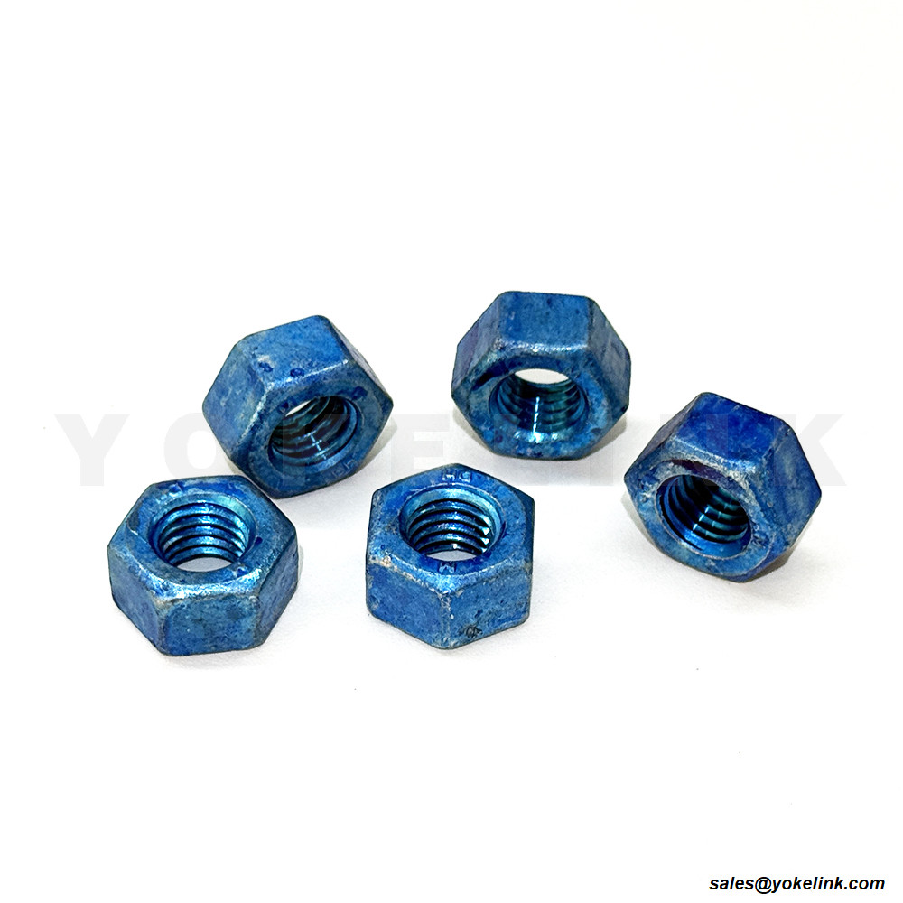 Blue Wax ASTM A194 Gr 2H Hex Nut HDG For Hexagon Bolts For Structural ...