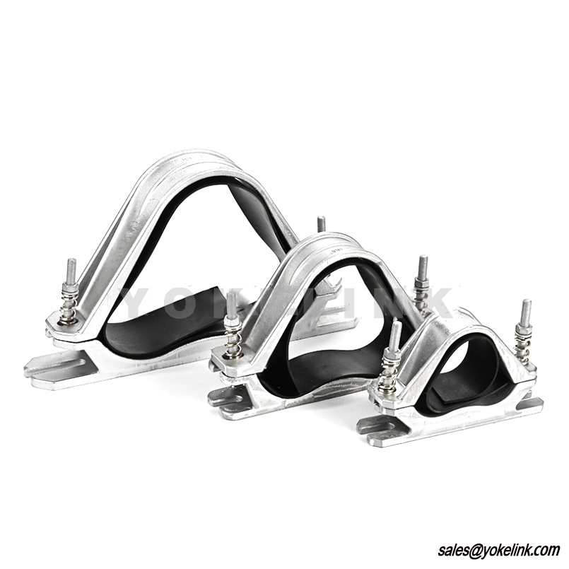 Trefoil Double Bolt PVC Aluminium Cable Cleats 15mm to 155mm
