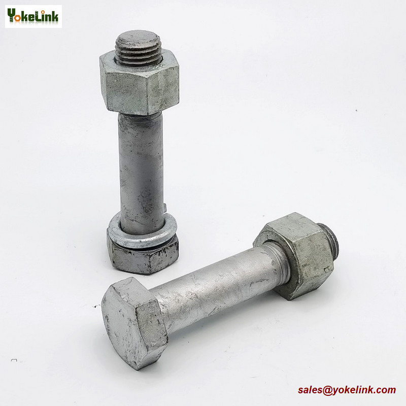 M16 ASTM F3125M Grade A325M Hot Dipped Galvanized Steel Structural Bolt ...