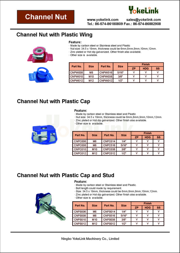 High Quality Galvanized M10 Long Spring Channel Nut For strut channel