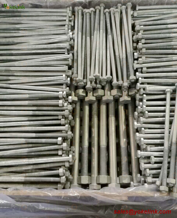 M16 ASTM F3125M Grade A325M Hot Dipped Galvanized Steel Structural Bolt ...