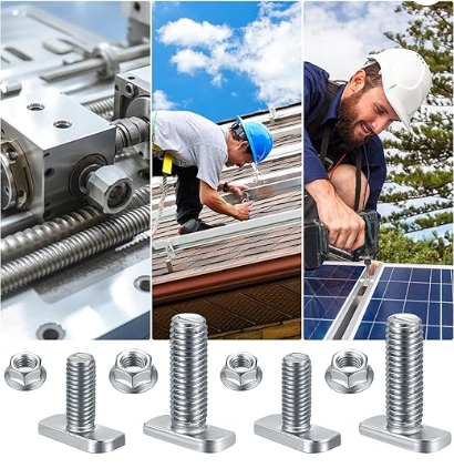 Stainless Steel 304 316 T Bolt For Solar System Mounting