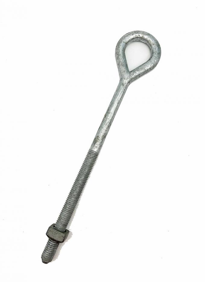 ANSI/IEEE C135.1 Oval Eye Bolt Utility Pole Anchor Rod For Guying With ...