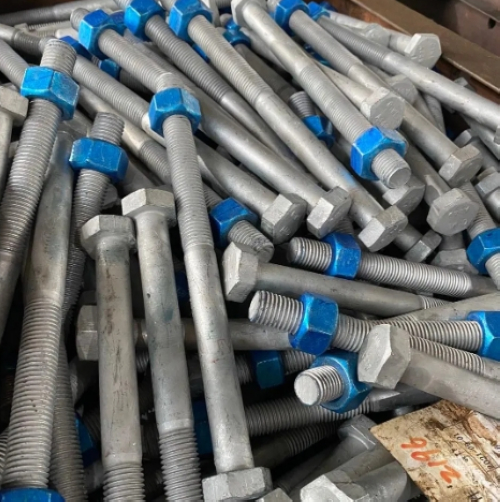 Blue Wax ASTM A194 Gr 2H Hex Nut HDG For Hexagon Bolts For Structural ...